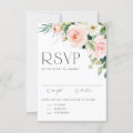 Watercolor Pretty Garden Flowers Spring Wedding RSVP Card | Zazzle