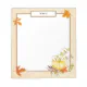 Watercolor Pumpkin & Leaves | Fall Themed Notepad | Zazzle