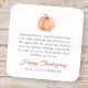 Watercolor Pumpkin Thanksgiving Baked Goods Label | Zazzle
