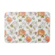 Watercolor Pumpkins and Foliage Autumn Pattern Bath Mat | Zazzle
