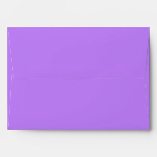 Watercolor Purple Floral Return Address Label Envelope | Zazzle
