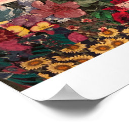 watercolor quilt design posterposter poster | Zazzle