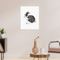 Watercolor Rabbit, Year of The Rabbit 2023 Poster | Zazzle