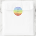 Watercolor rainbow Baby Shower, Birthday Classic Round Sticker | Zazzle