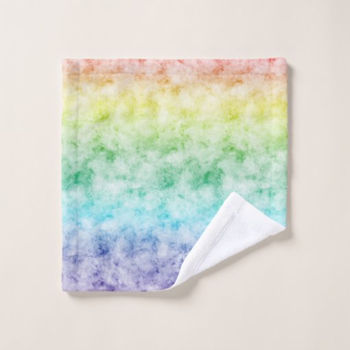 Watercolor Rainbow Bath Towel Set | Zazzle