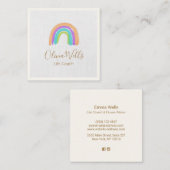 Watercolor Rainbow Life Coach Calling Card | Zazzle