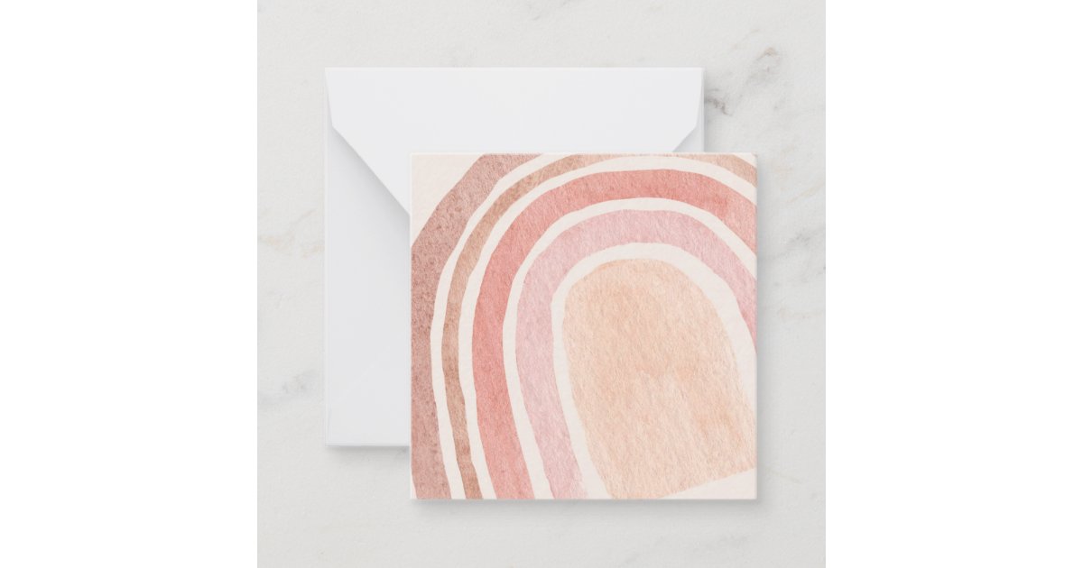 Watercolor Rainbow Note Card | Zazzle