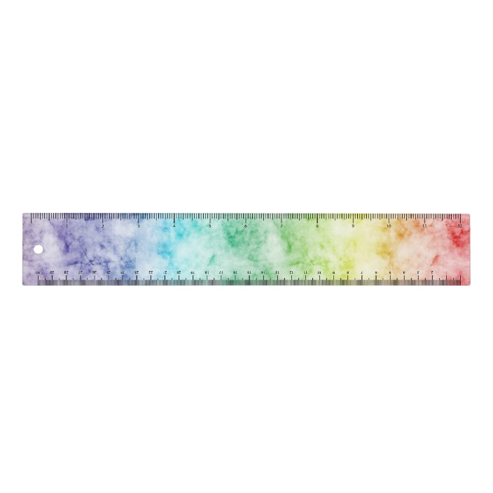 Watercolor Rainbow Ruler | Zazzle.com