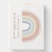 Watercolor Rainbow Teacher Appreciation Wooden Box Sign | Zazzle