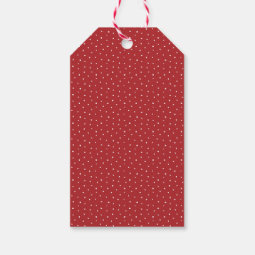 Watercolor Red Barn Winter Scene Holiday Gift Tags | Zazzle