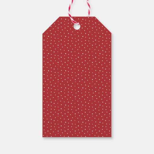Watercolor Red Barn Winter Scene Holiday Gift Tags | Zazzle