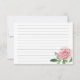 Watercolor Rose - recipe card | Zazzle