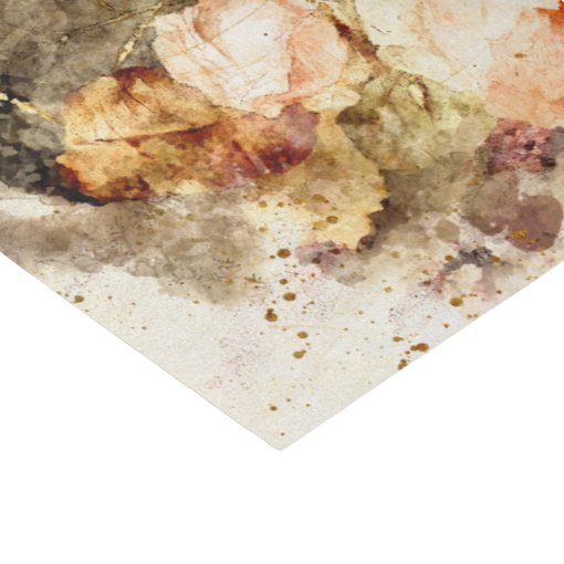 Watercolor Rose Tissue Paper | Zazzle