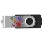 Watercolor Roses Floral Bouquet Flash Drive | Zazzle