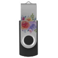 Watercolor Roses Floral Bouquet Flash Drive | Zazzle