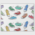Watercolor Running Shoe Wrapping Paper | Zazzle