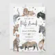 Watercolor Safari Calling All Animals Birthday Invitation | Zazzle