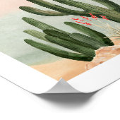 Watercolor Saguaro Cactus Nursery Poster | Zazzle