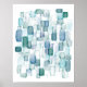Watercolor Sea Glass Art Print | Zazzle