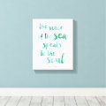Watercolor Sea Quote Canvas Print | Zazzle