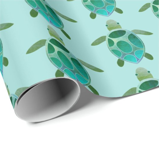 Watercolor Sea Turtles Wrapping Paper | Zazzle.com