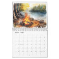Watercolor Seasonal Wall Calendar | Zazzle