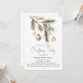 Watercolor Simple Neutral Christmas Party Invitation | Zazzle