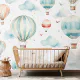 Watercolor Sky Adventure Seamless Pattern Wallpaper | Zazzle
