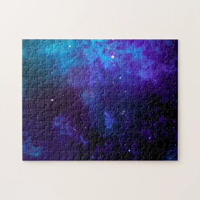 Watercolor Space Outerspace Stars Jigsaw Puzzle | Zazzle