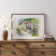 Watercolor Spring Summer Garden Poster | Zazzle
