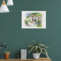 Watercolor Spring Summer Garden Poster | Zazzle