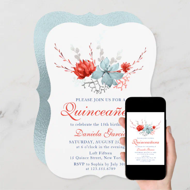 Watercolor Succulent Floral Botanical Invitation | Zazzle