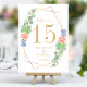 Watercolor Succulent Terrarium Wedding Table Number | Zazzle