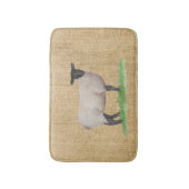 Watercolor Suffolk Sheep Bath Mat | Zazzle
