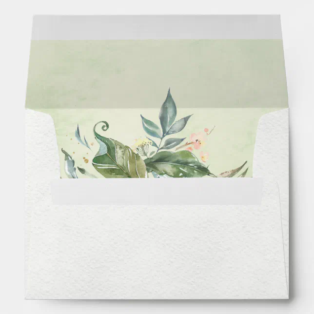 Watercolor Summer Floral Envelope | Zazzle