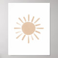 Watercolor Sun Nursery Poster | Zazzle