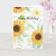 Watercolor Sunflower Birthday Card | Zazzle