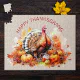 Watercolor Thanksgiving Turkey and Pumpkins Jigsaw Puzzle | Zazzle