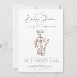 Watercolor Tigger Baby Shower Invitation | Zazzle