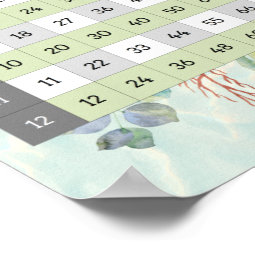 Watercolor Times Table Multiplication Math Chart | Zazzle