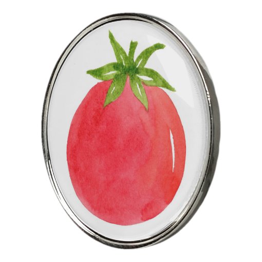 Watercolor Tomato Golf Ball Marker | Zazzle