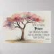 Watercolor Tree Quote AP81 Ethereal Calming Poster | Zazzle