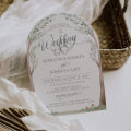 Watercolor Tree Whimsical Cottagecore Arch Wedding Invitation | Zazzle