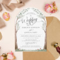 Watercolor Tree Whimsical Cottagecore Arch Wedding Invitation | Zazzle