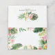 Watercolor Tropical Floral Frame Custom Place Card | Zazzle