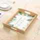 Watercolor Tropical Greenery Family Beach House Serving Tray | Zazzle