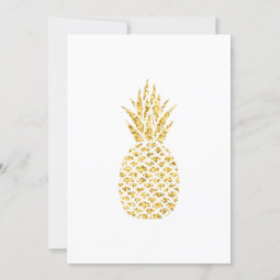 Watercolor Tropical Hawaiian Pineapple Baby Shower Invitation | Zazzle
