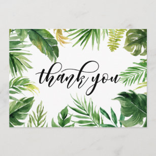 Tropical Thank You Cards - Greeting & Photo Cards | Zazzle