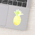 Watercolor Tropical Pineapple Sticker | Zazzle