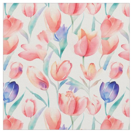 Tulip Fabric | Zazzle